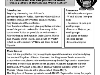 Benin Kingdom Planning Bundle KS2 by KS2History - Teaching Resources - Tes