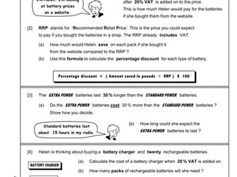 Functional Maths Level 2 by Skillsheets | Teaching Resources