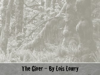 The Giver - Lois Lowry ~ RESOURCE BUNDLE | Teaching Resources