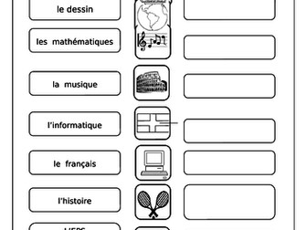 FRENCH - Les Matières Scolaires Bundle | Teaching Resources