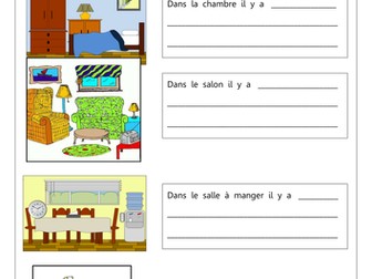 FRENCH ~ La Maison, Les Pièces de la Maison, Les Meubles et Ma Chambre ...