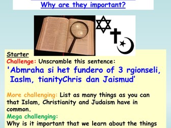 KS3 RE - Islam, Christianity, Judaism units by EC_Resources - Teaching ...