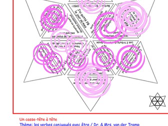 Les verbes conjugués avec ÊTRE/ DR. & MRS. VAN DER TRAMP | Teaching ...