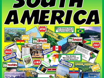 *GEOGRAPHY BUNDLE* USA, SOUTH AMERICA, CANADA, BRAZIL, MEXICO - 5 PACKS ...