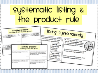 Using the Product Rule for Counting Resources | Tes