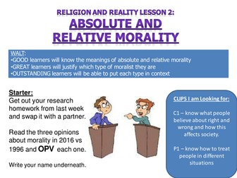 Religion and Morality - WHOLE UNIT OF LESSONS | Teaching Resources