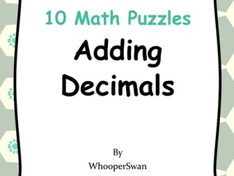 Decimals Math Puzzles Bundle | Teaching Resources