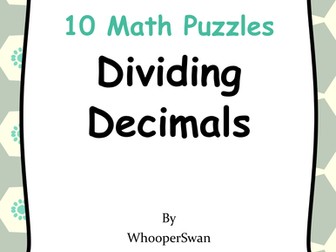 Decimals Math Puzzles Bundle | Teaching Resources