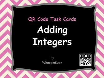 QR Code Integers Task Cards Bundle | Teaching Resources