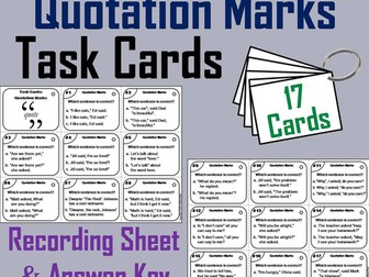 Capitalization and Punctuation Task Cards | Teaching Resources
