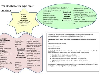 AQA New Spec - Descriptive Writing - Section B - Paper 1 by sutty6 ...