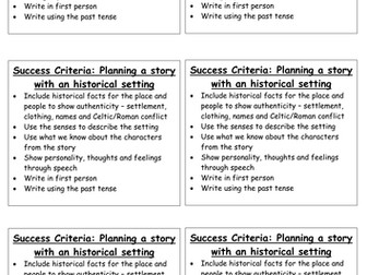Success Criteria Grids | Teaching Resources