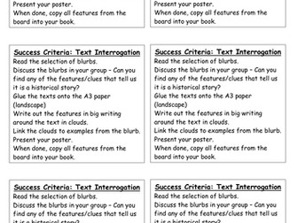 Success Criteria Grids | Teaching Resources