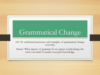 AQA English Language A-Level - Language Change Bundle | Teaching Resources