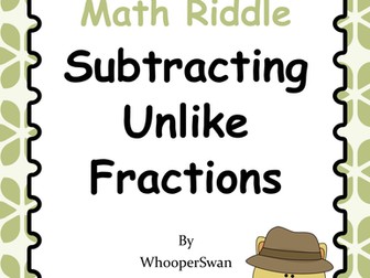 Math Riddle: Fractions Bundle | Teaching Resources