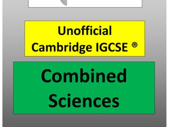 2016-2018 IGCSE Coordinated/Combined Science Revision guide bundle ...