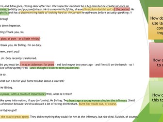 An Inspector Calls - New AQA GCSE 9-1 - Scaffolded Extract Pack (Lit ...