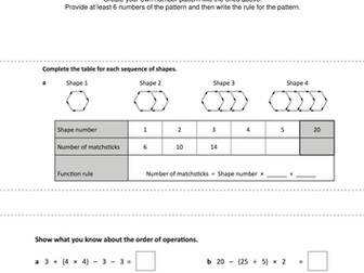 Grade 6 level Maths tests and Progression sheets | Teaching Resources