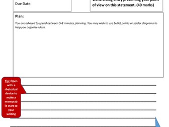 40 x AQA GCSE English Language writing worksheets. Easy to mark, ideal ...