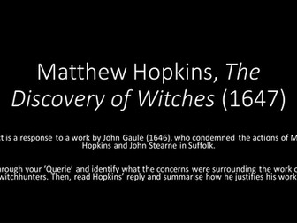 The Witch Craze in Europe | Teaching Resources