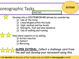 A Linha Curva Dance GCSE (9-1) AQA New Specification | Teaching Resources