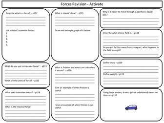 KS3 Activate 1 Science Book Revision Bundle | Teaching Resources