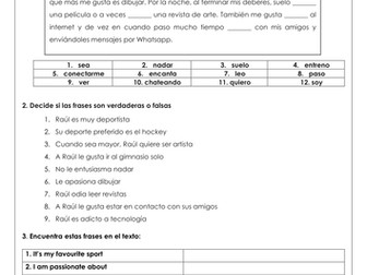 Spanish hobbies and free time bundle: 11 resource packs for GCSE / KS3 ...