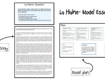 La Haine- Model Essays (10+ practice) BIG BUNDLE- A Level French by ...