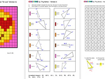 Trig Ratios Emoji Bundle by CalfordMath - Teaching Resources - Tes