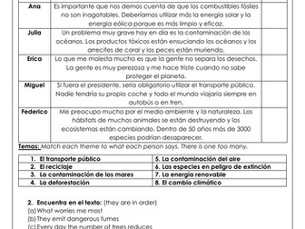 Spanish GCSE Environment Resource bundle (9 resource packs on el medio ...
