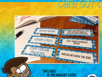 GCSE Biology Vocabulary Card Sort Growing Bundle | Teaching Resources