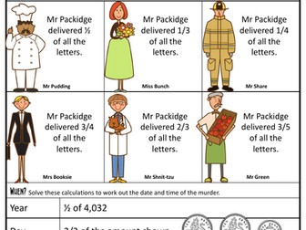 6 Maths Murder Mystery Bundle (KS2 Revision, SATs) by hoppytimes ...