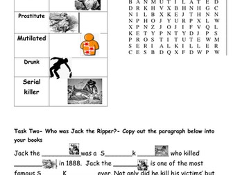 Four lesson Jack the Ripper EAL/SEN pack | Teaching Resources