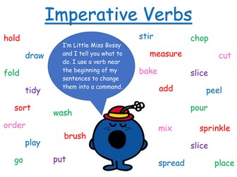 Imperative (Bossy) verbs lesson bundle | Teaching Resources