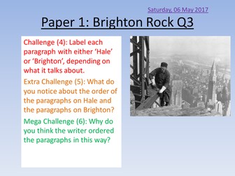 AQA English Language Paper 1 by Lead_Practitioner - Teaching Resources ...