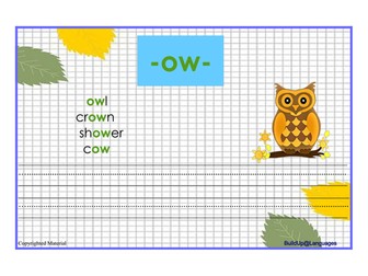 -ee,-oo,-oa,-ou,-ow phonics | Teaching Resources