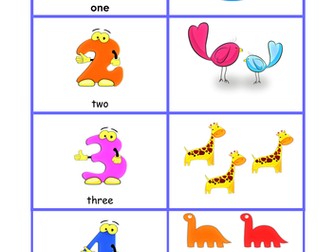 Numbers- two games and one worksheet | Teaching Resources