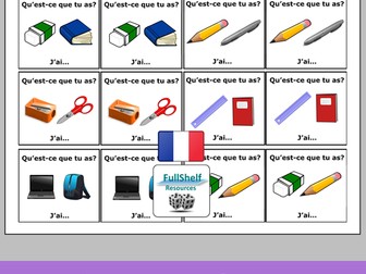 French Classroom Objects BUNDLE (Les Objets de la Classe) by FullShelf ...