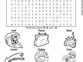 Bossy r Worksheets Bundle: ur, or, ir, er, and ar Phonics Word Searches ...