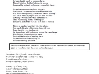 AQA GCSE English Literature Paper 2 Sections B and C Poetry Bundle ...