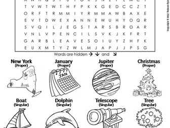 Parts of Speech: Verbs, Nouns and Adjectives Word Search Bundle ...