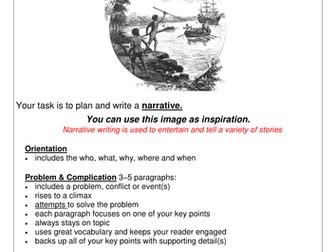 Narrative Writing Tasks | Teaching Resources