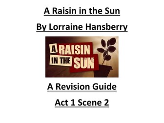 A Raisin in the Sun Revision Pack KS5 English Language & Literature ...