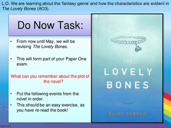 The Lovely Bones - A Level lessons and revision | Teaching Resources