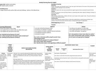 KS2 Literacy Authors and Letters by kep1987 | Teaching Resources