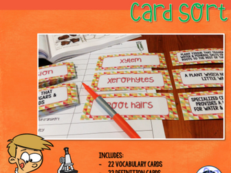 GCSE Biology Vocabulary Card Sort Growing Bundle | Teaching Resources