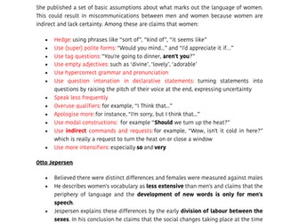Gender Revision and Example Essay Answer | A Level English Language AQA ...
