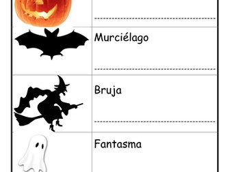 Halloween. Spanish and English writing and reading + Repeating Patterns ...