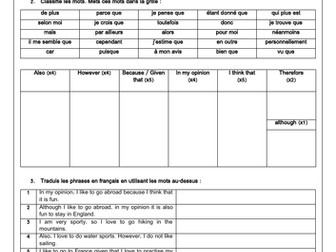 GCSE French writing and translation support & revision (18 resource ...