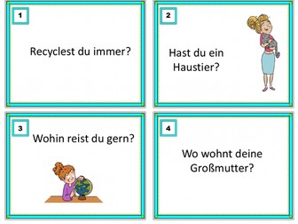 German Task Cards Bundle by ninatutor - Teaching Resources - Tes